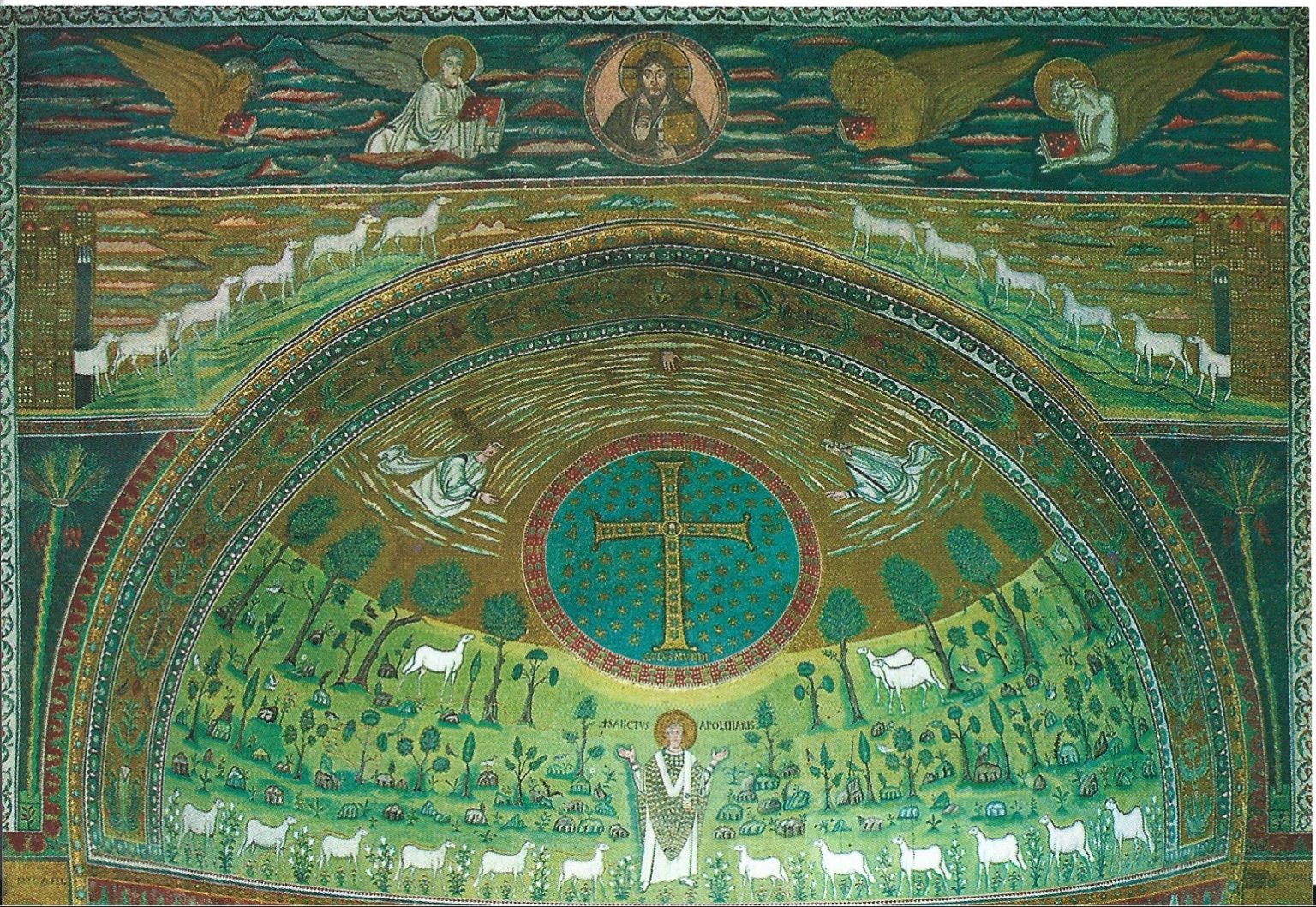 Mosaico Abside - Basilica de São Apolinário em Classe - Ravena, Cidade ...