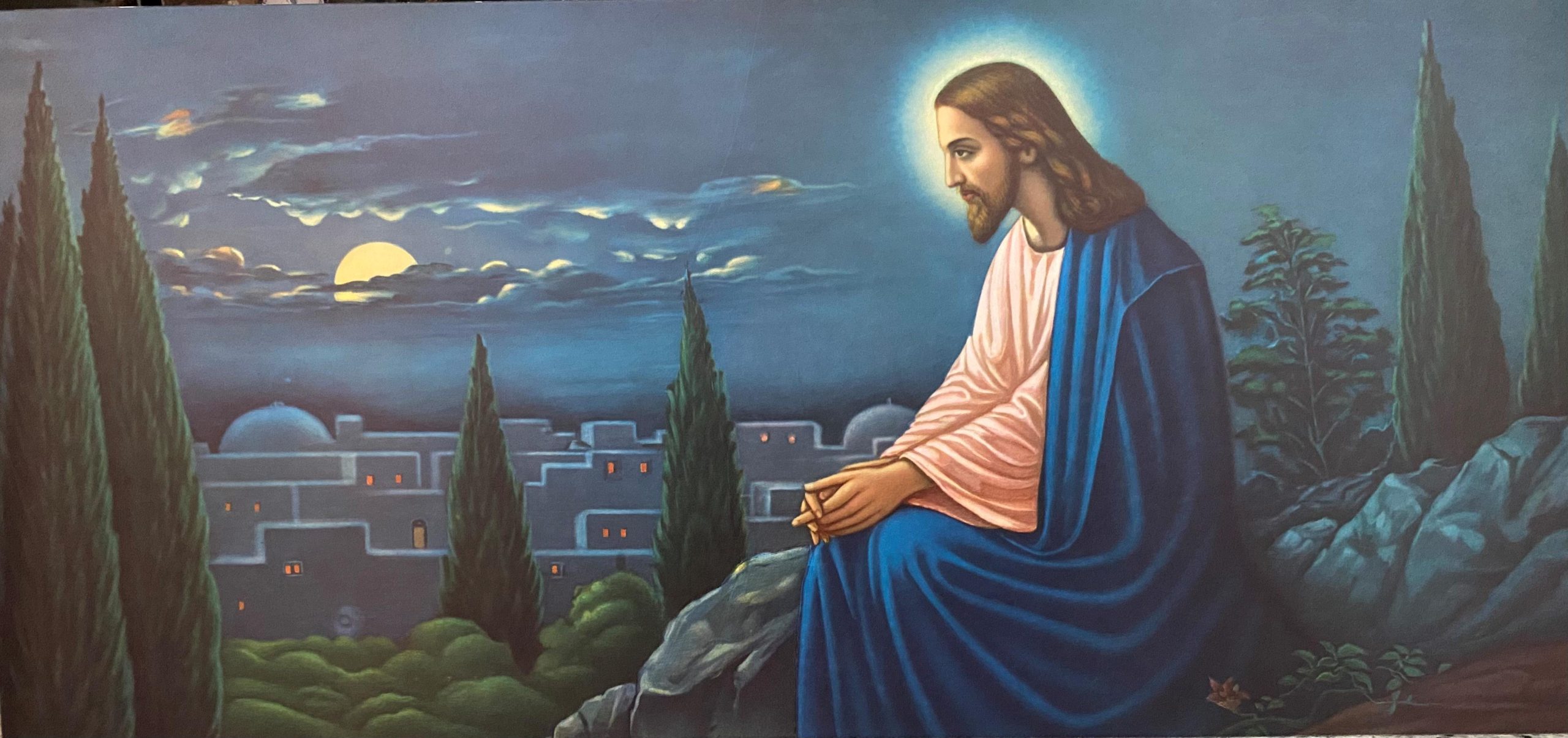 Jesus Cristo orando no monte das Oliveiras - MuMi